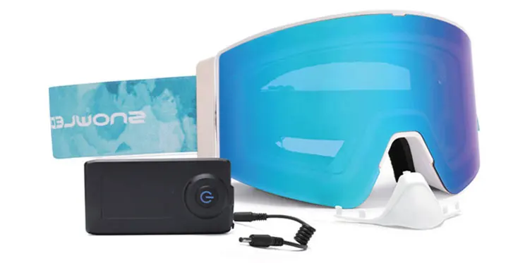 HUBO Heated Ski Goggles - UV400 Protection & Interchangeable Lenses