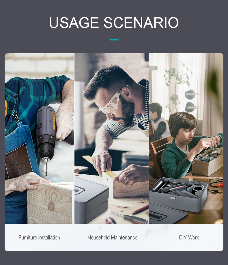 JIMIBOX X4-ABCD Hand Tool Box - Versatile Household Repair Tools