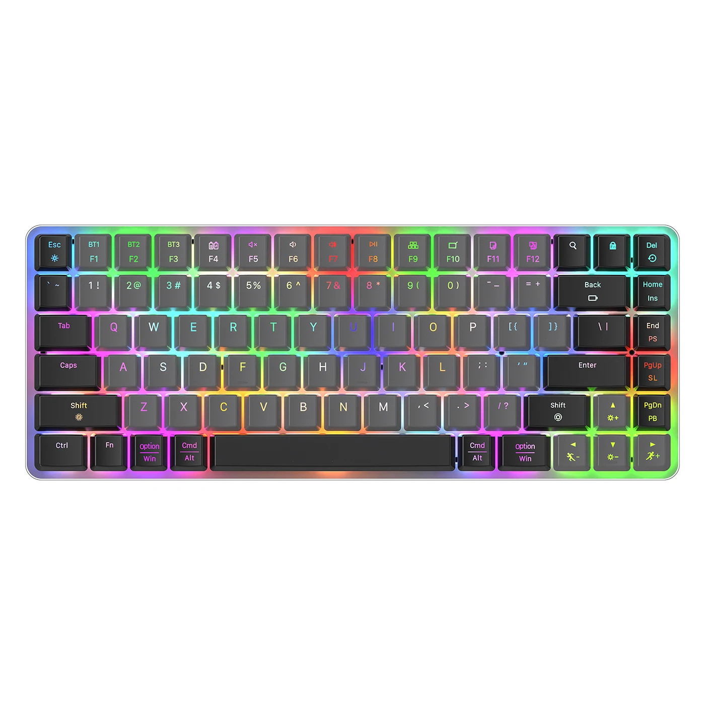 75% Wireless RGB Mechanical Keyboard Tri-Mode 84 87 Keys Gaming ...