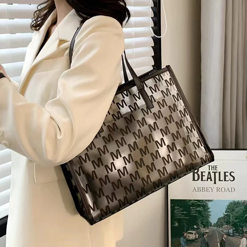 Custom Printed logo Transparent PVC Tote Bag Multicolor INS Style ...