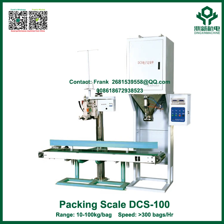 Electronic Rice Packaging Scale Machine Dcs-50 5-50kg Weighing Meter ...