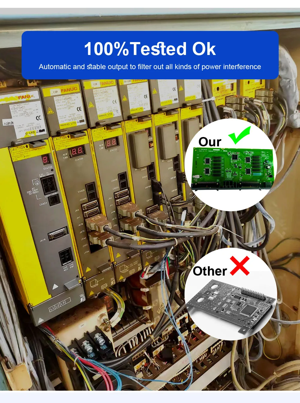 Fanuc Servo Driver Spindle Amplifier Module A06B-6150-H075 Servo Drive ...