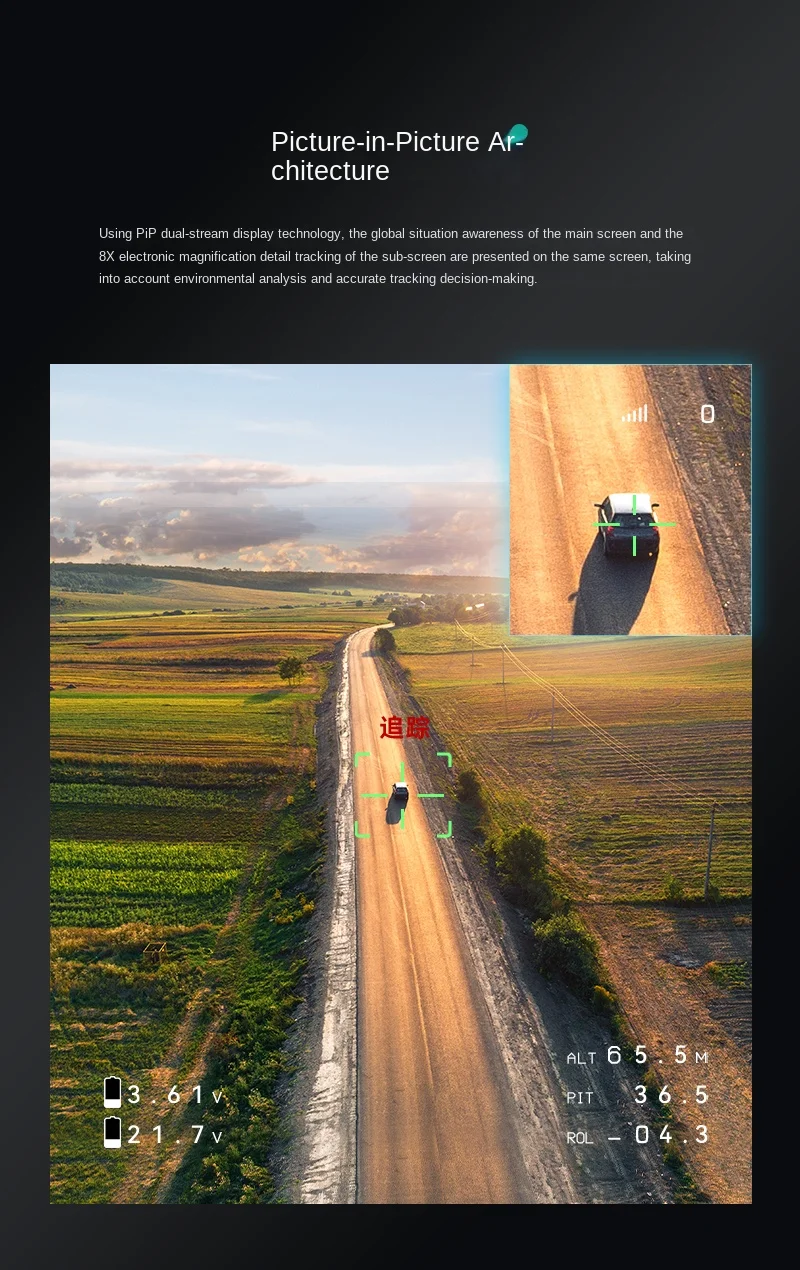 AI Visioncube D FPV Drone Tracking System - 50 Targets
