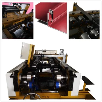 Portable Snap Lock Standing Seam Metal Roofing Roll Forming Machine For ...