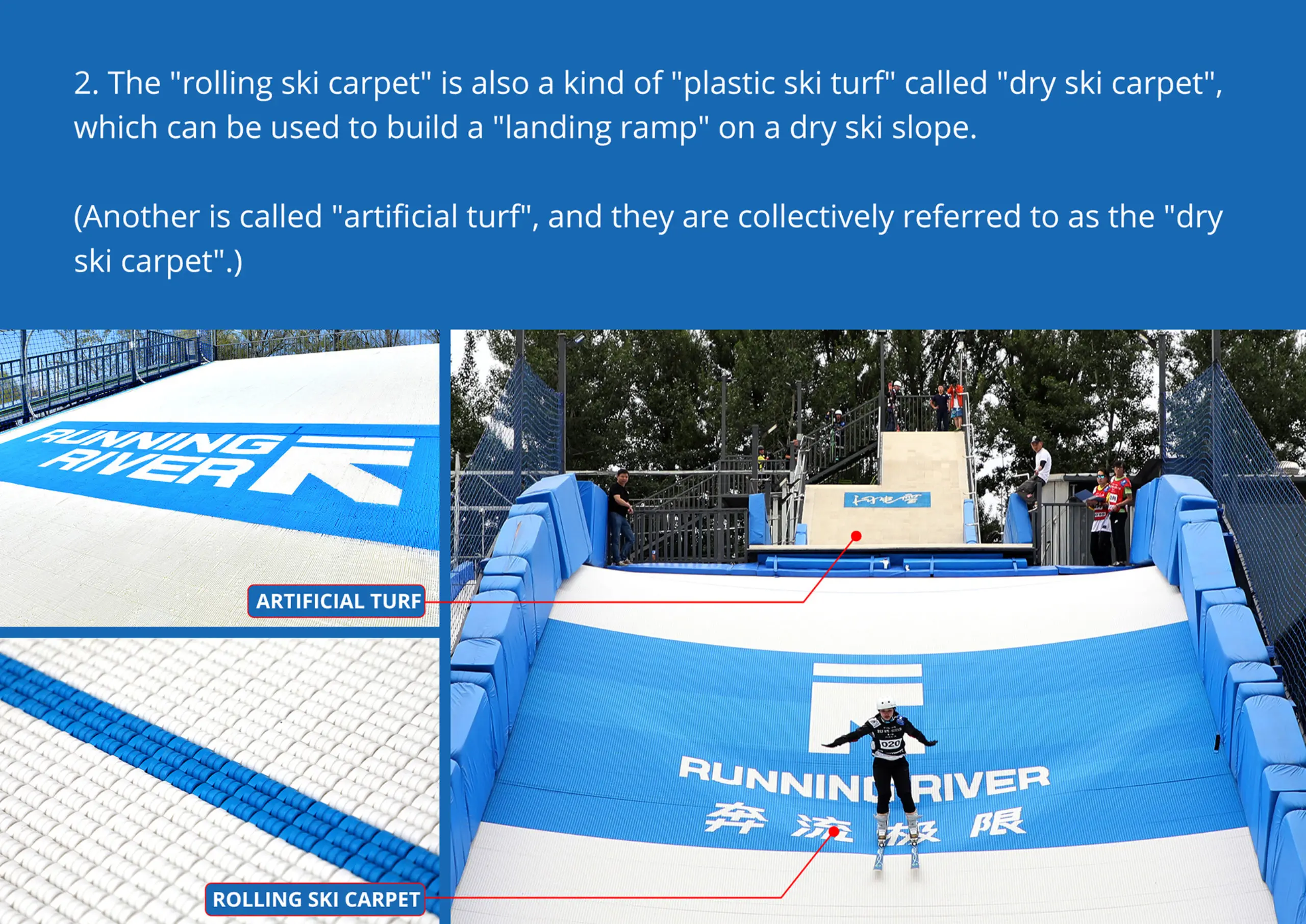 Indoor Customizable High Quality Fire Resistant Ski Carpet