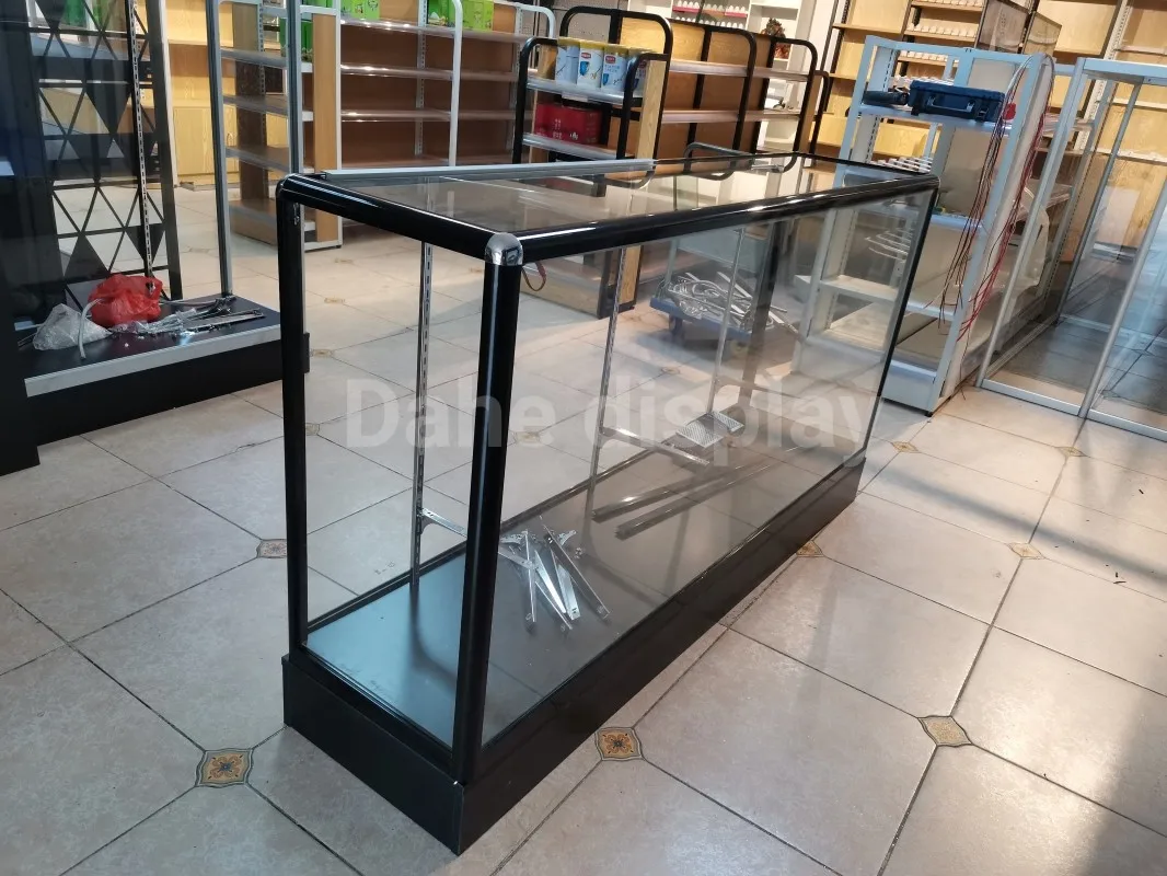 Lockable Glass Display Showcase with LED Light for Smoke Shop
