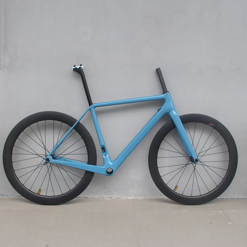 Winowsports Monocoque High Modulus Carbon Frames Road Bike 27.2mm Seatpost Disc Frame 700c Road ...