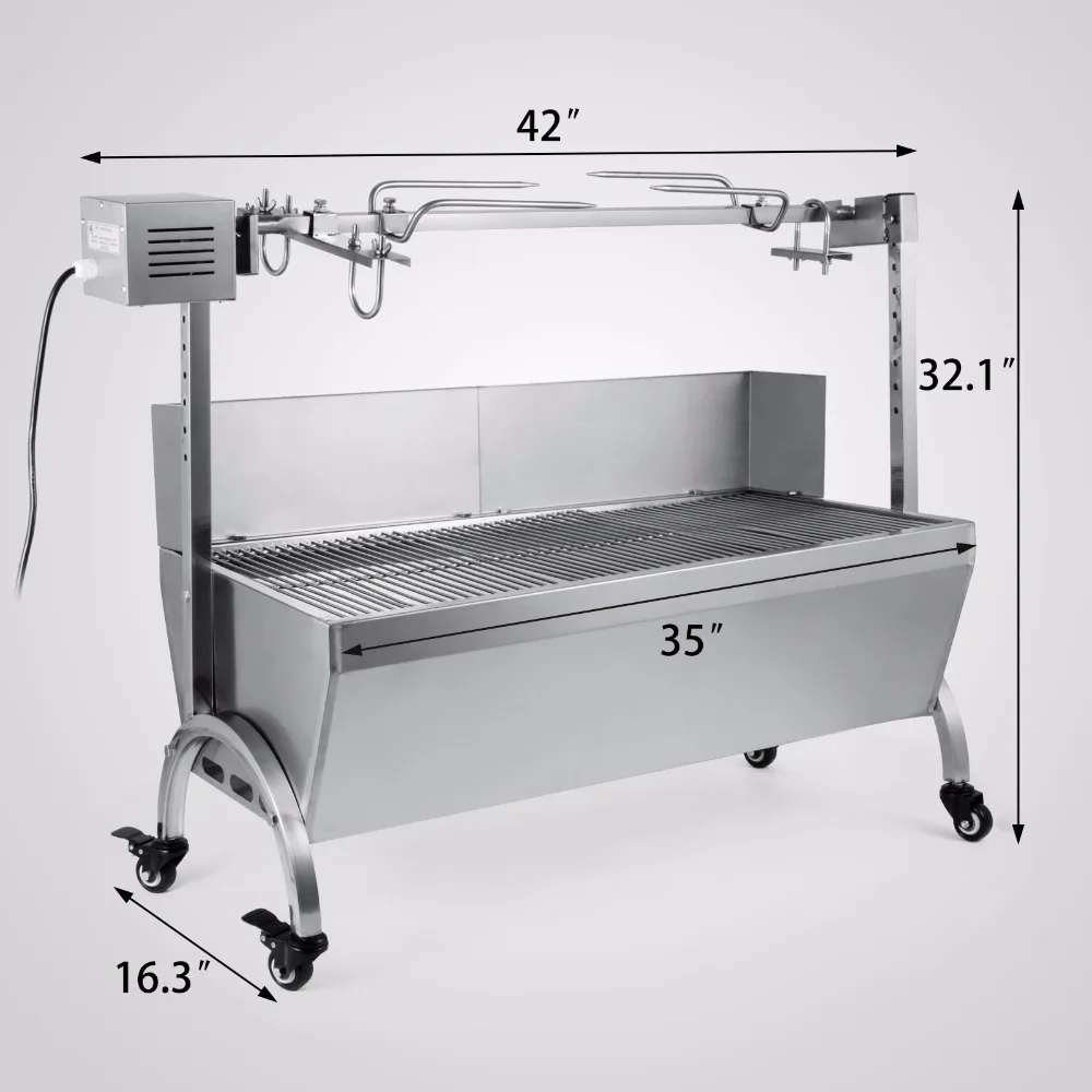 Wholesale Outdoor Stainless Steel Bbq Spit Hog Roast Lamb Electric ...