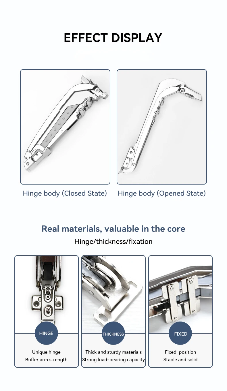 ROEASY Soft-Closing Parallel Opening Bus Sliding Door Hinges