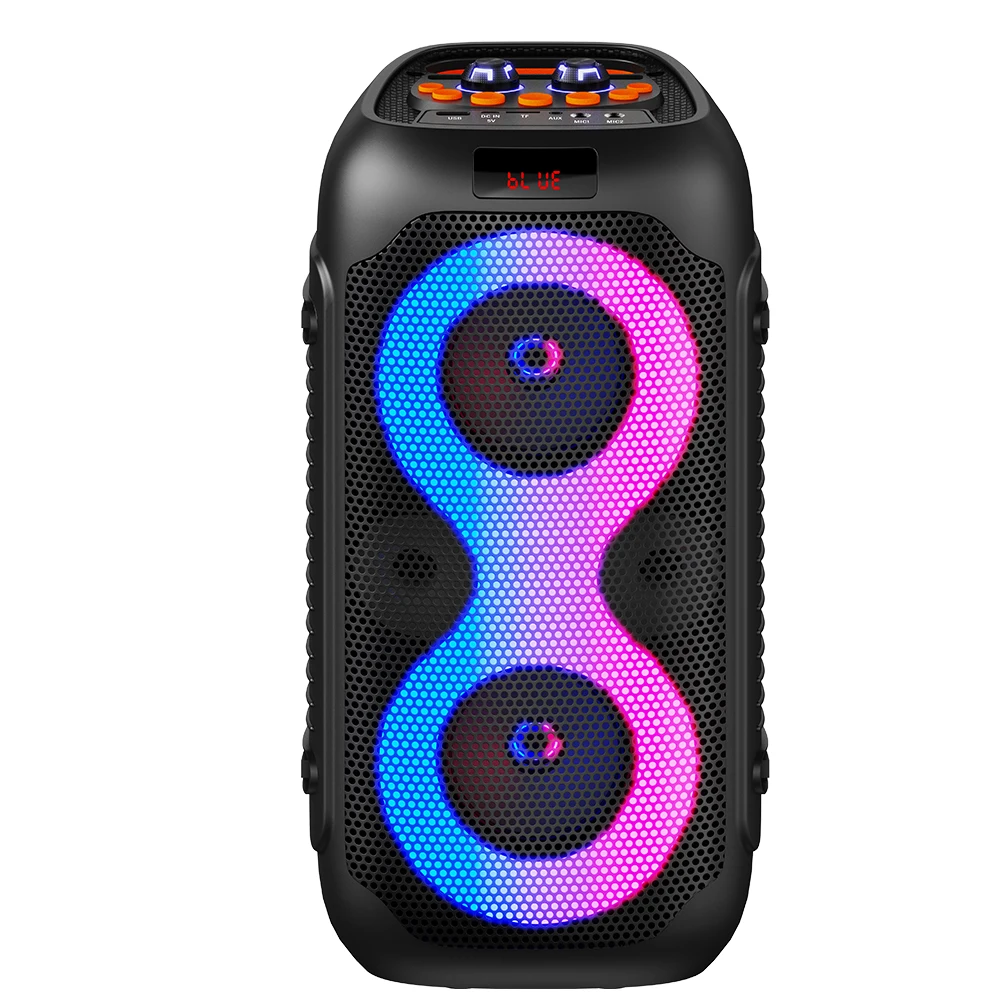 Professional Audio Boombox Speaker Sound Box Led Flashing Lighting ...