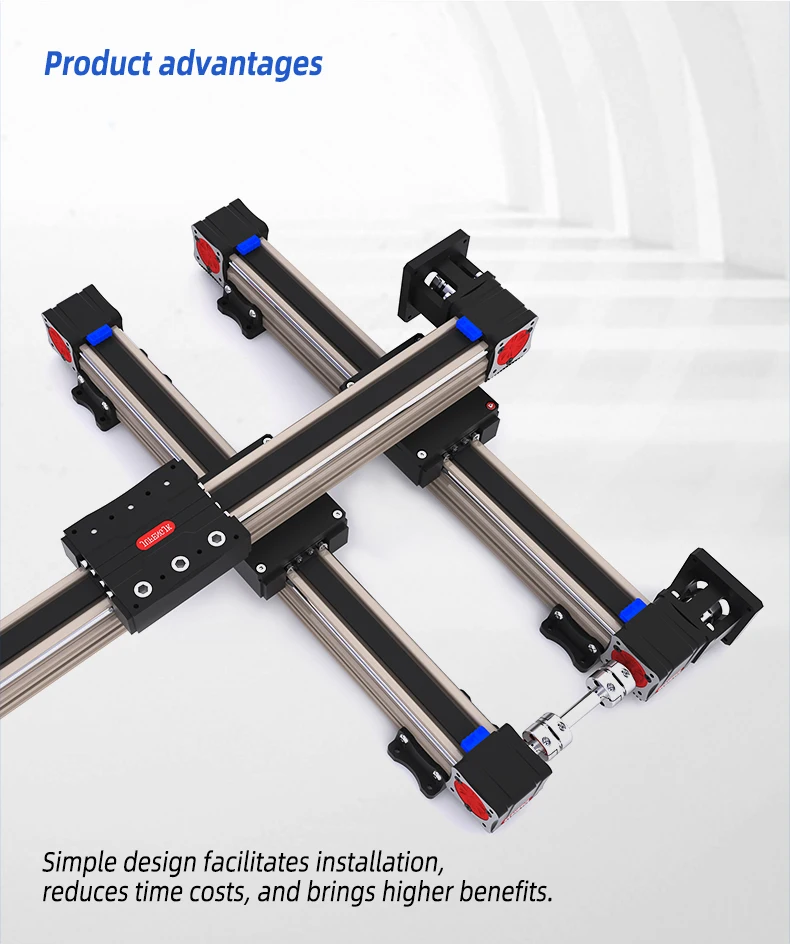 Customized Stroke Multi Axis Linear Actuator Load 6KG Synchronous Belt ...