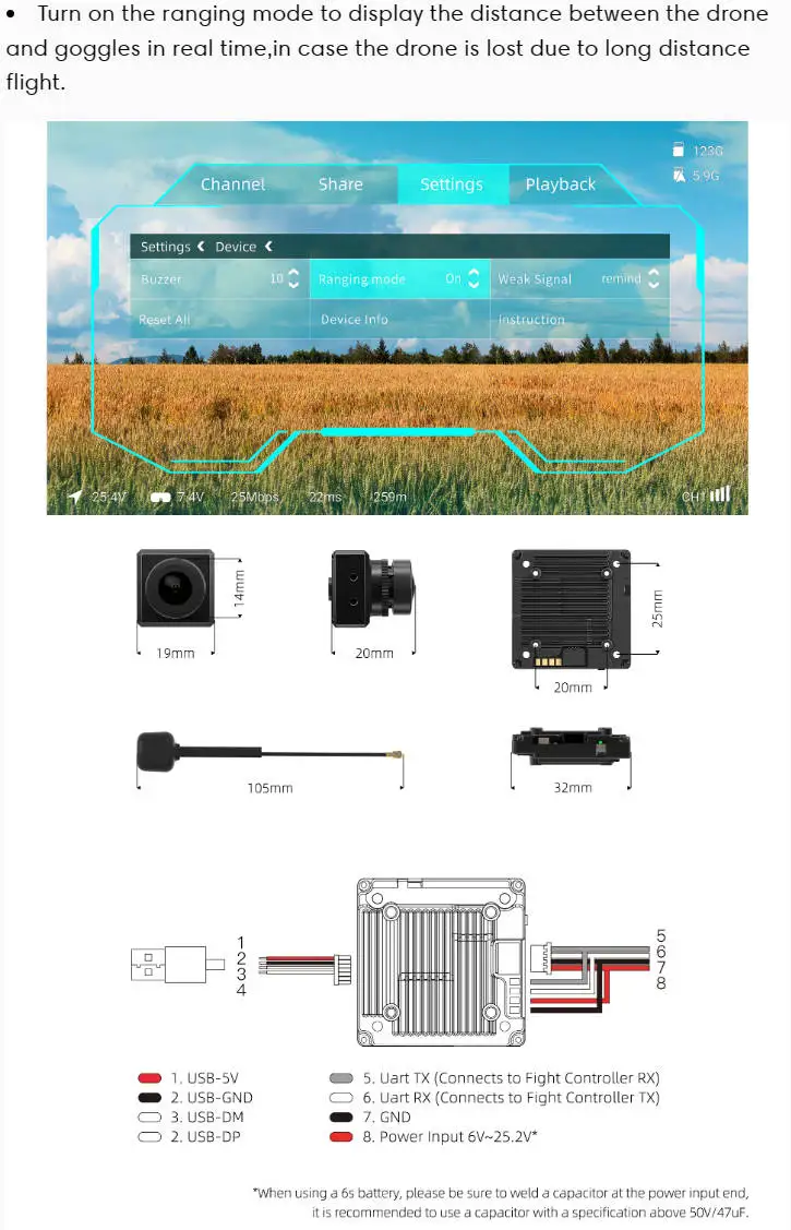 CADDXFPV Kit AvatarPro High Frame Starlight Night Vision Avatar HD Kit ...