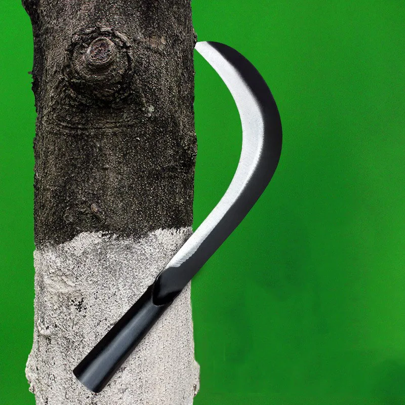 Chinese Harvesting Sickle - Sharp Carbon Steel for Cutting Grass