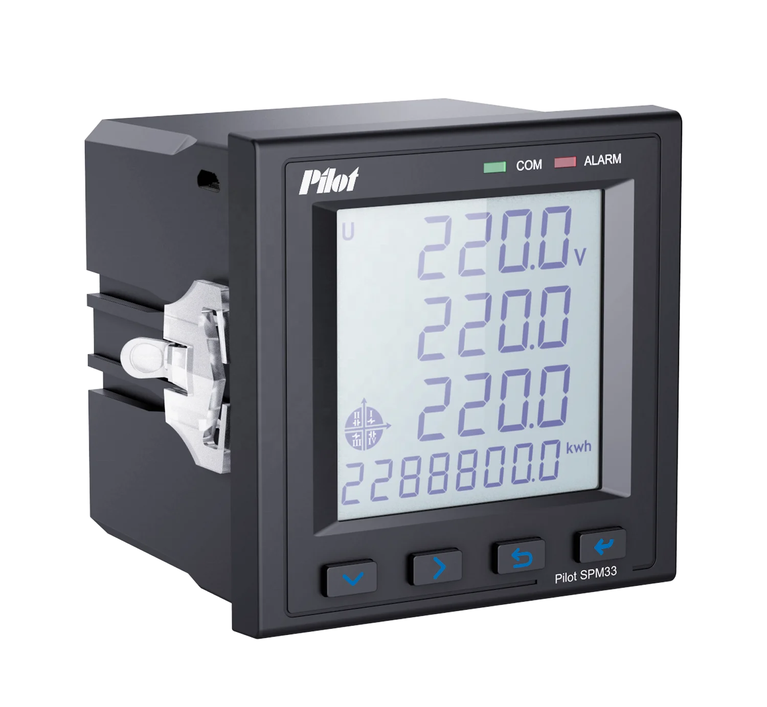 Spm33-e4 Pilot Smart Electric Meter 4 Status Input (dry Contact) + 2 ...