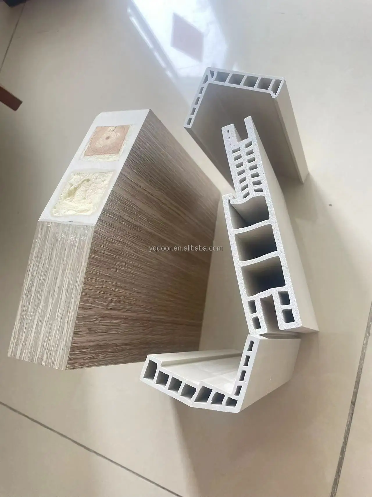 Modern Design WPC Slab Doors PVC Wood Composite Waterproof Finished for ...