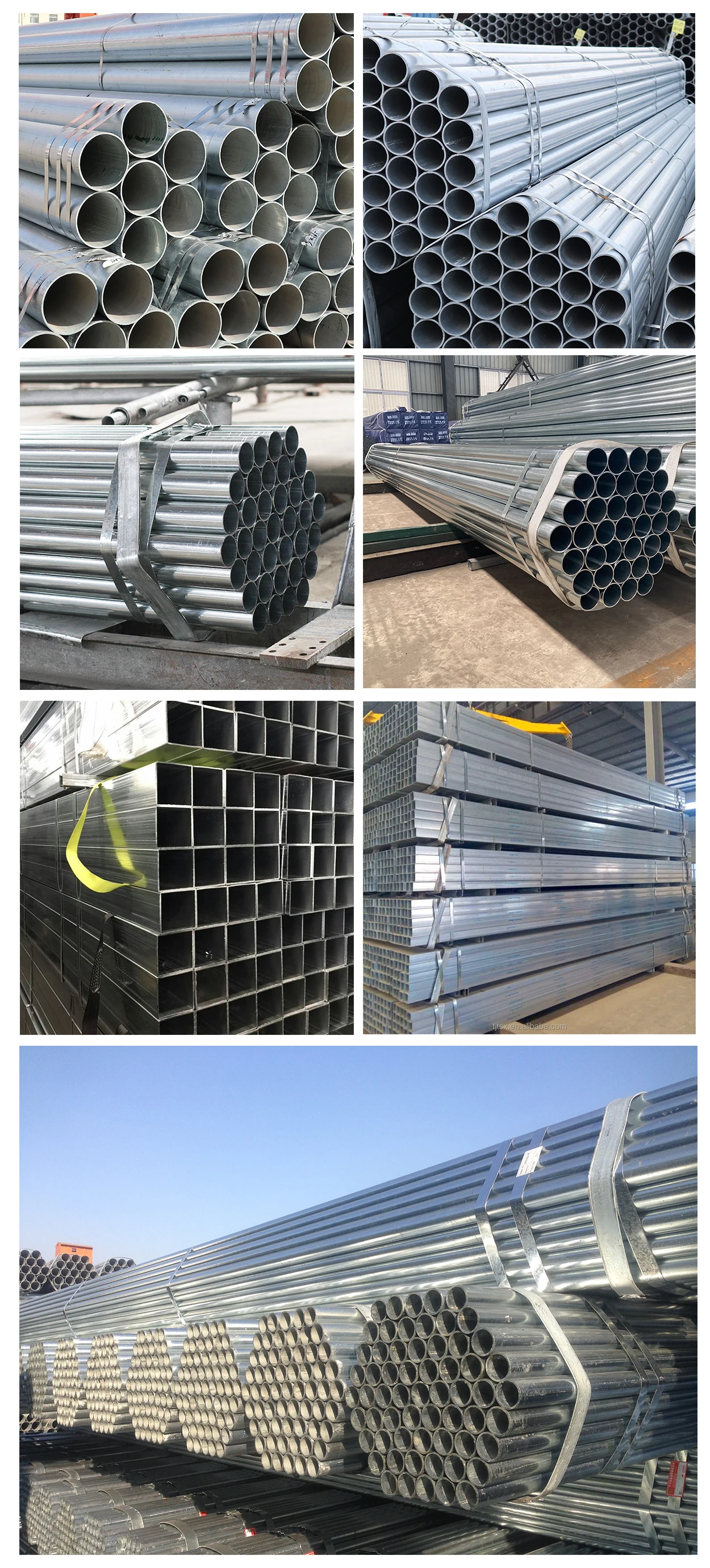 Seam Welded Gi Steel Tube Pipe Hot Dip Galvanized Steel Pipe Welded Gi ...