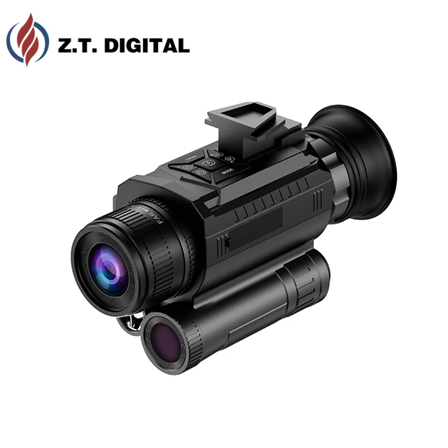 4K Circular Screen Infrared Digital Monocular Telescope 100% Darkness ...