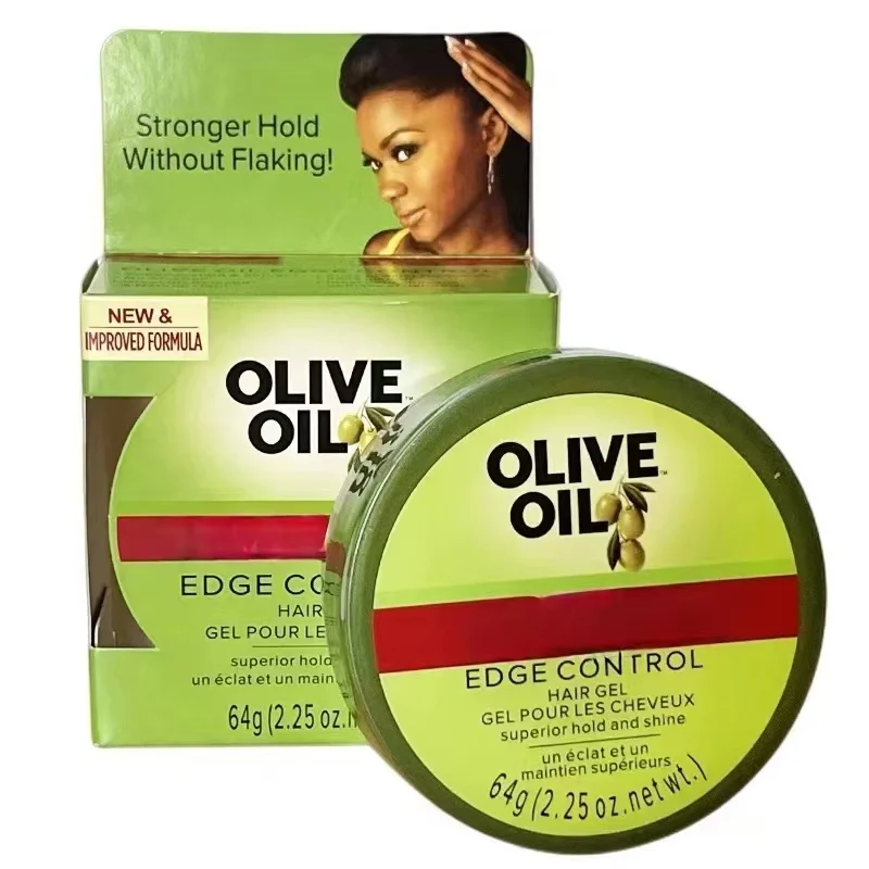 Black Olive Oil Edge Control Hair Gel Prevent Hair Breakage - Buy Olive ...