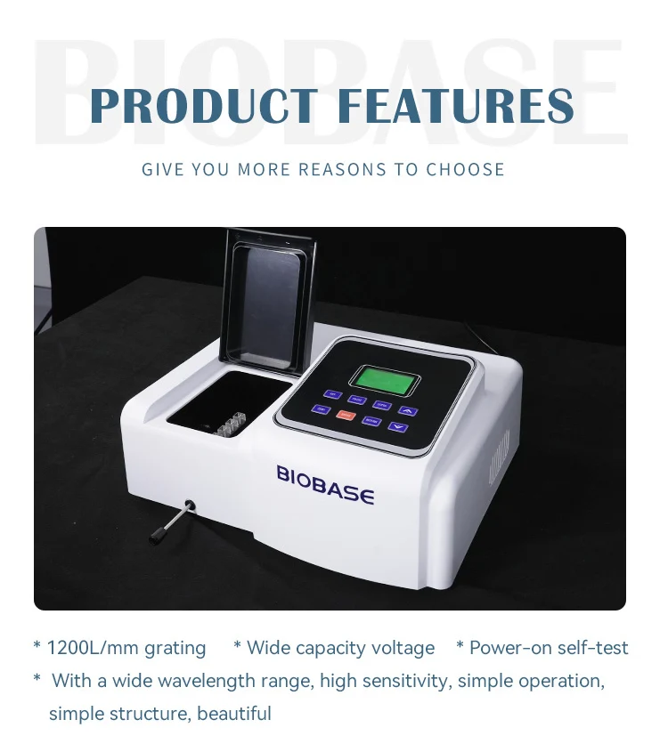 Biobase Cn Benchtop Grating Spectrophotometer Bk-gs6060 Built-in ...