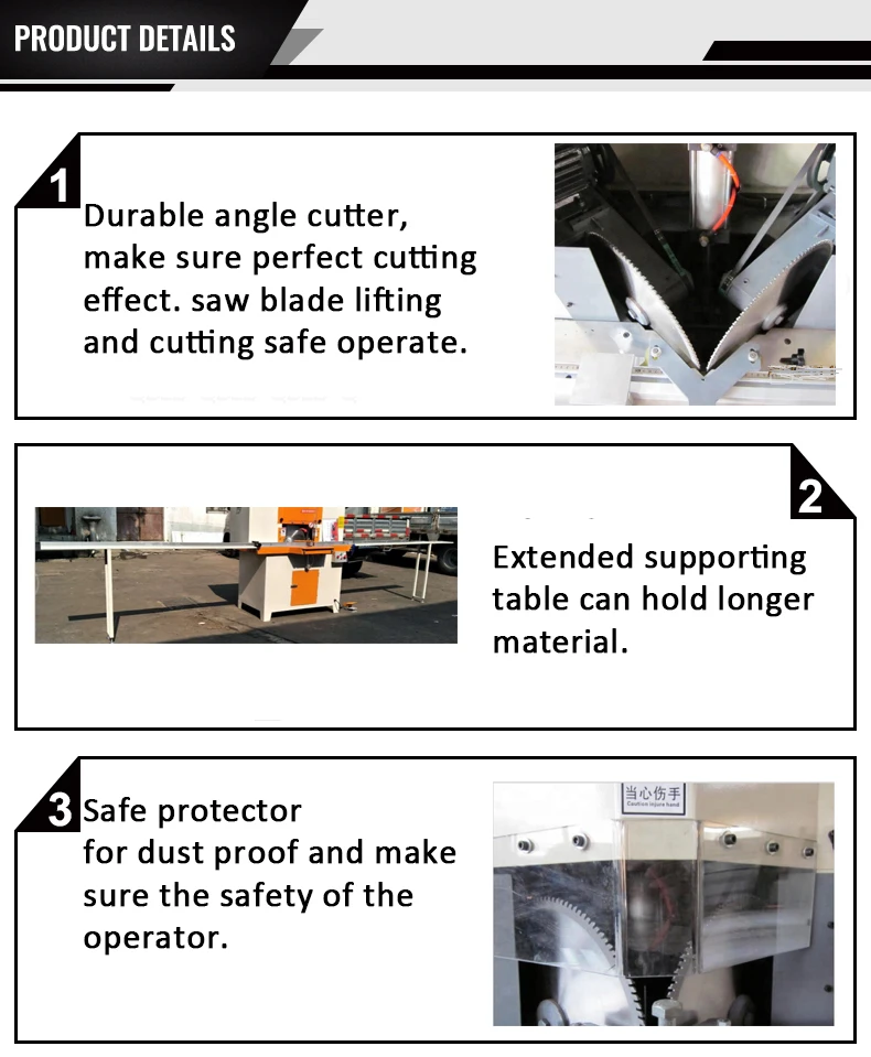 High-accuracy 45 Degree Cutting Machine for Woodworking
