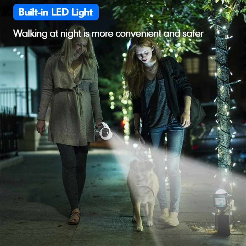 Wholesale Reflective Tug 360 Tangle-free Led Automatic Retractable Dog ...