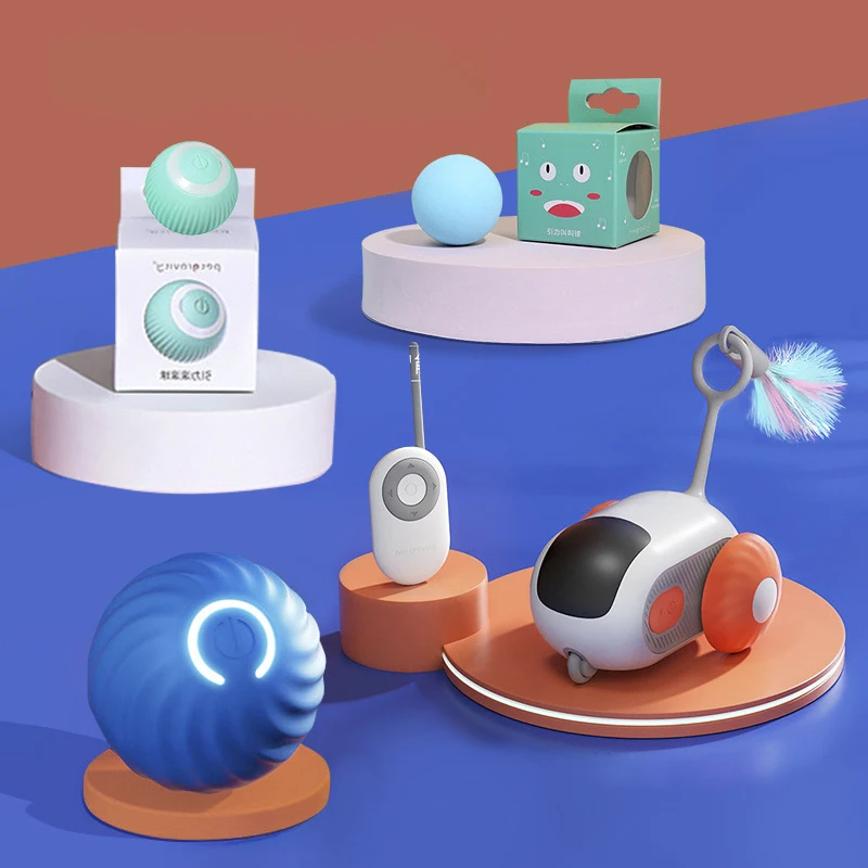 Interactive Toy Cat USB Charging Cat Teasing Toy Intelligent Remote ...