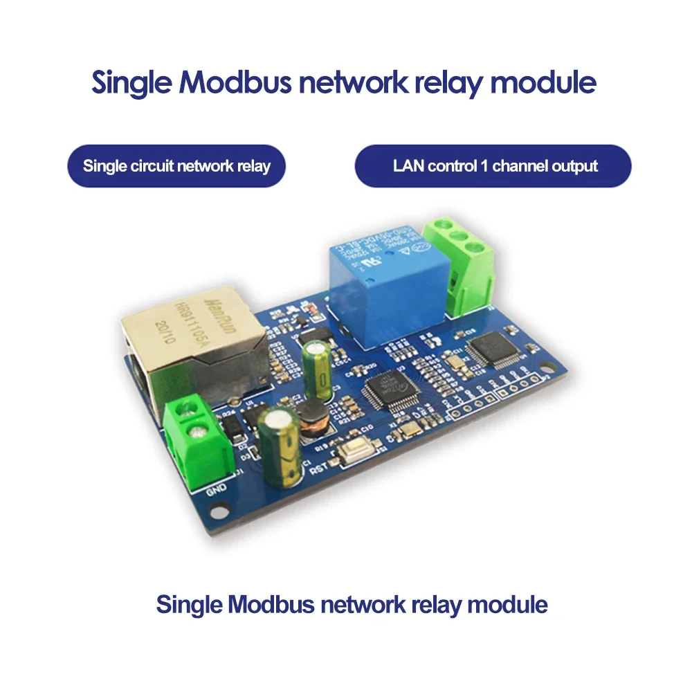 Modbus Rtu Relay 1 Channel Network Relay Module Ethernet Lan Controller Power Supply Accessories ...