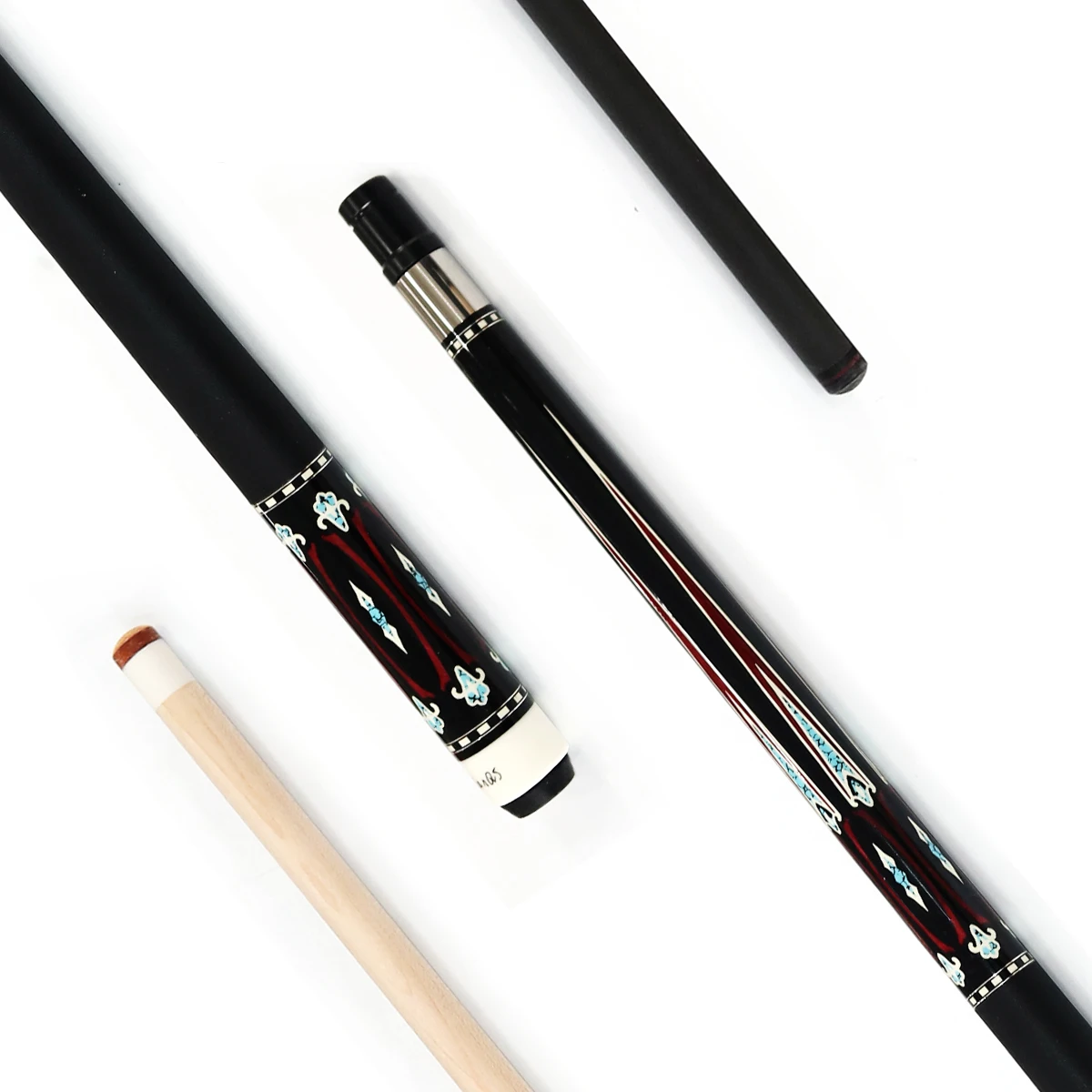2025 New Design High Quality Double Maple & Carbon Shafts Pool Cue Set