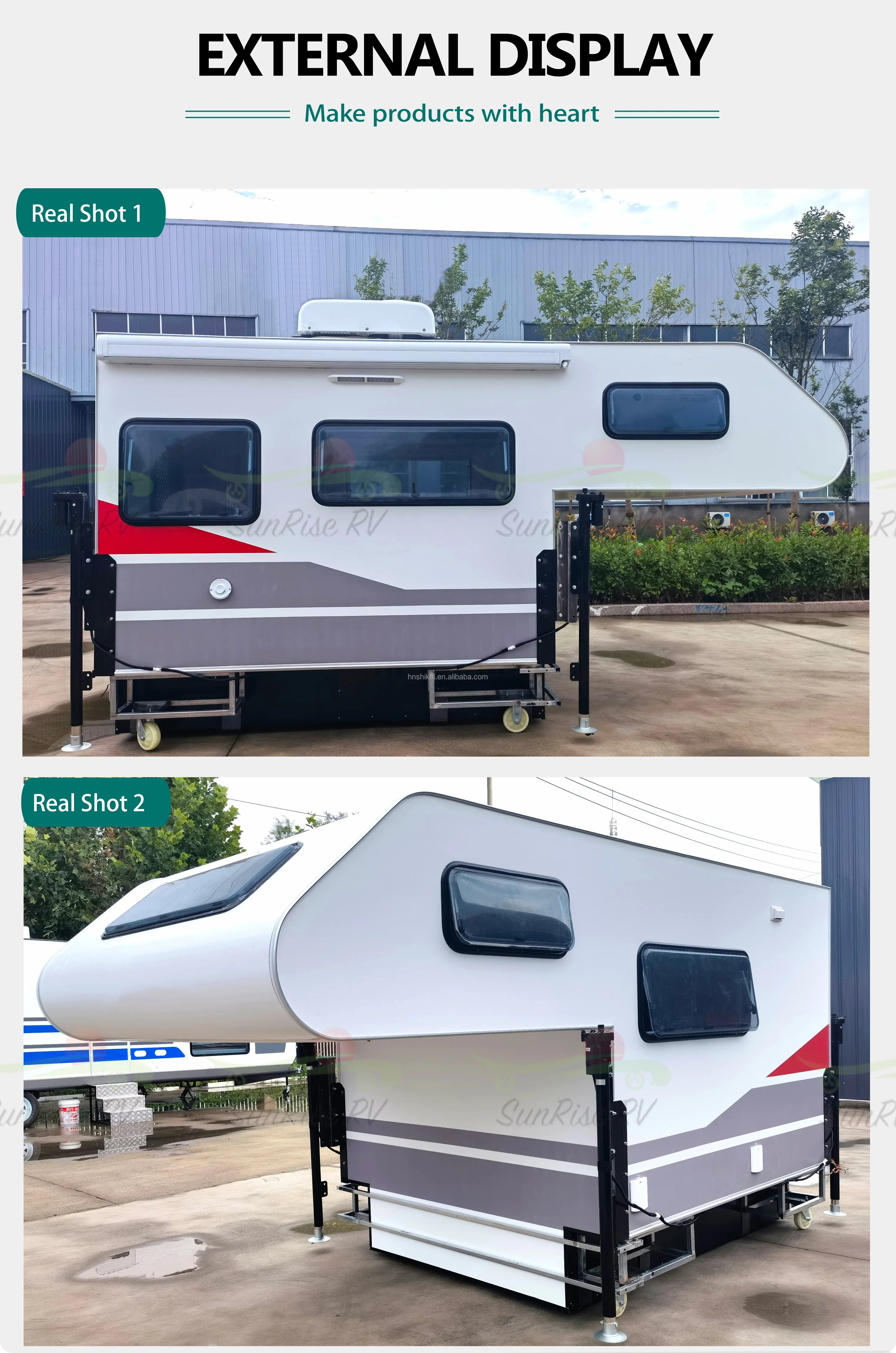 SUNRISE RV Dual Cab Flat Bed Camper Expedition Outdoor Lightweight ...