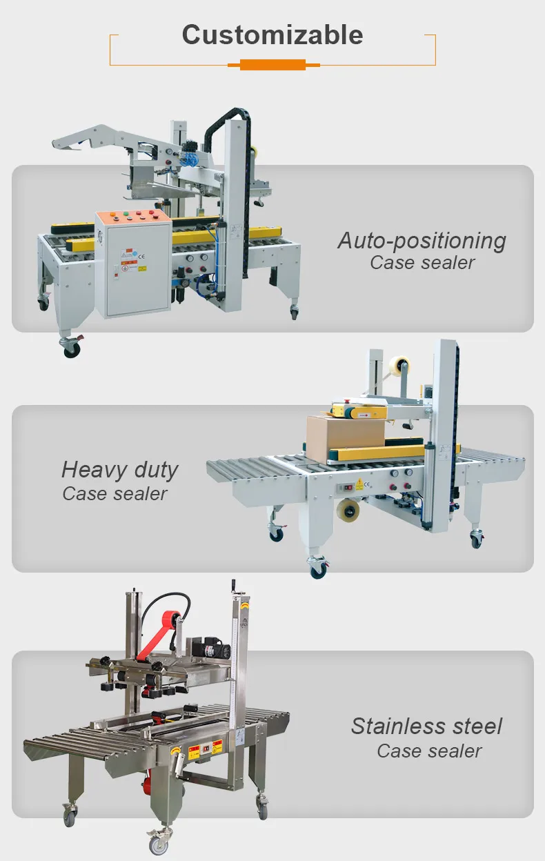 Fully Automatic Random Box case Carton Taping/sealing Machine with Tape ...