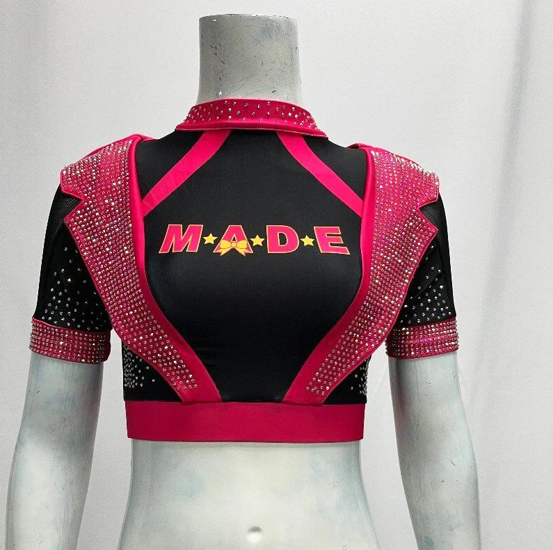 Normzl Wholesale Practice Rhinestone Cheerleading Skirt Uniforms Sexy