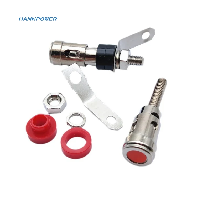 Spring Loaded Press Type Speaker Amplifier Binding Post Terminal Nickel ...