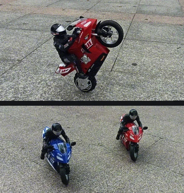 Aijh 1/6 Rc Motorcycle Stunt Toys - Self-Balancing Fun