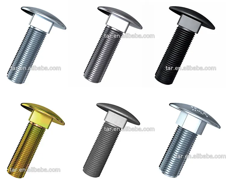 High Quality HDG Hot Dip Galvanized Carriage Bolts for Architecture