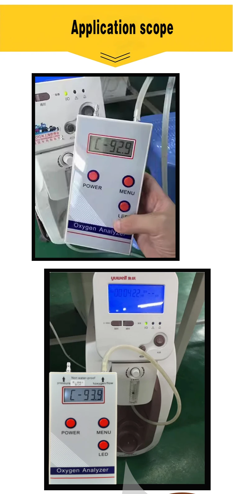Portable Ultrasonic Oxygen Purity Testerand Oxygen Generator Testing ...