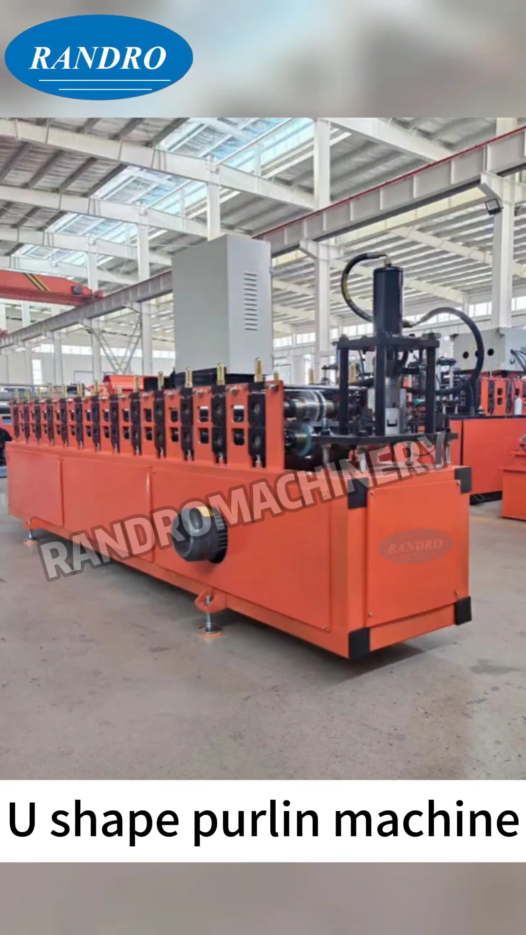 High Performance U Channel U Purlin Roll Forming Machine For Metal ...