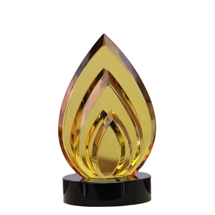 Customize k9 Crystal Glass Blank Flame Cup Crystal Trophy Award Plaque ...