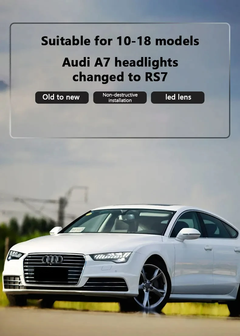 High Quality LED Headlights for Audi A7 2011-2018 Upgrade RS7