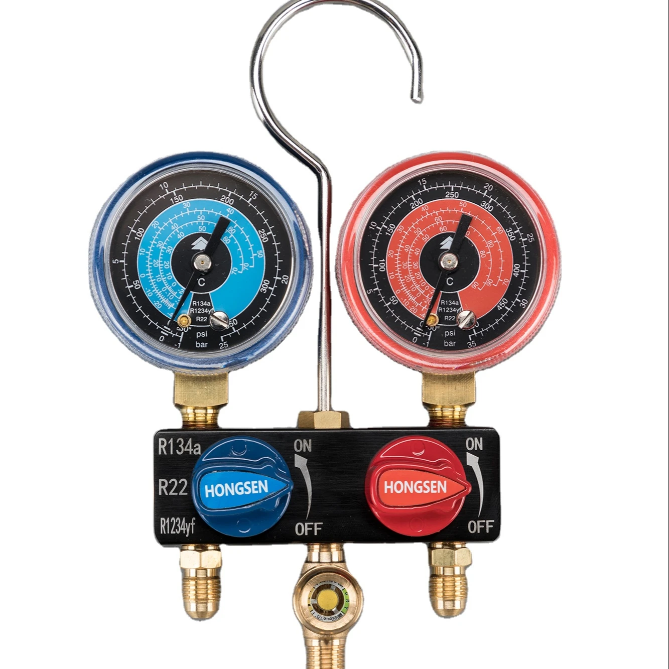 New Arrival Hongsen Manifold Gauge Set Ball Valve Structure Pocketable ...