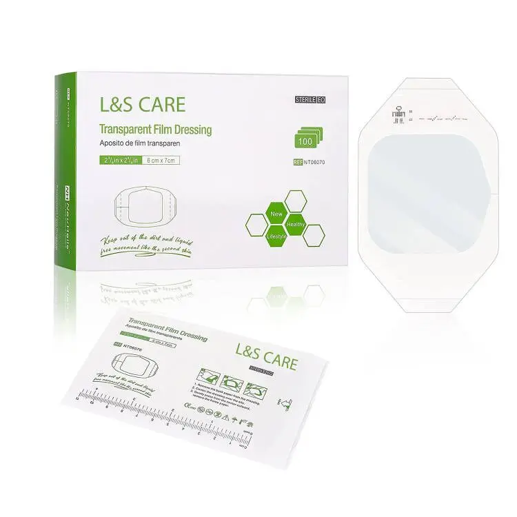 Transparent Film Dressing 2 3/8'' X 2 3/4'',100 Pack,Waterproof Wound ...