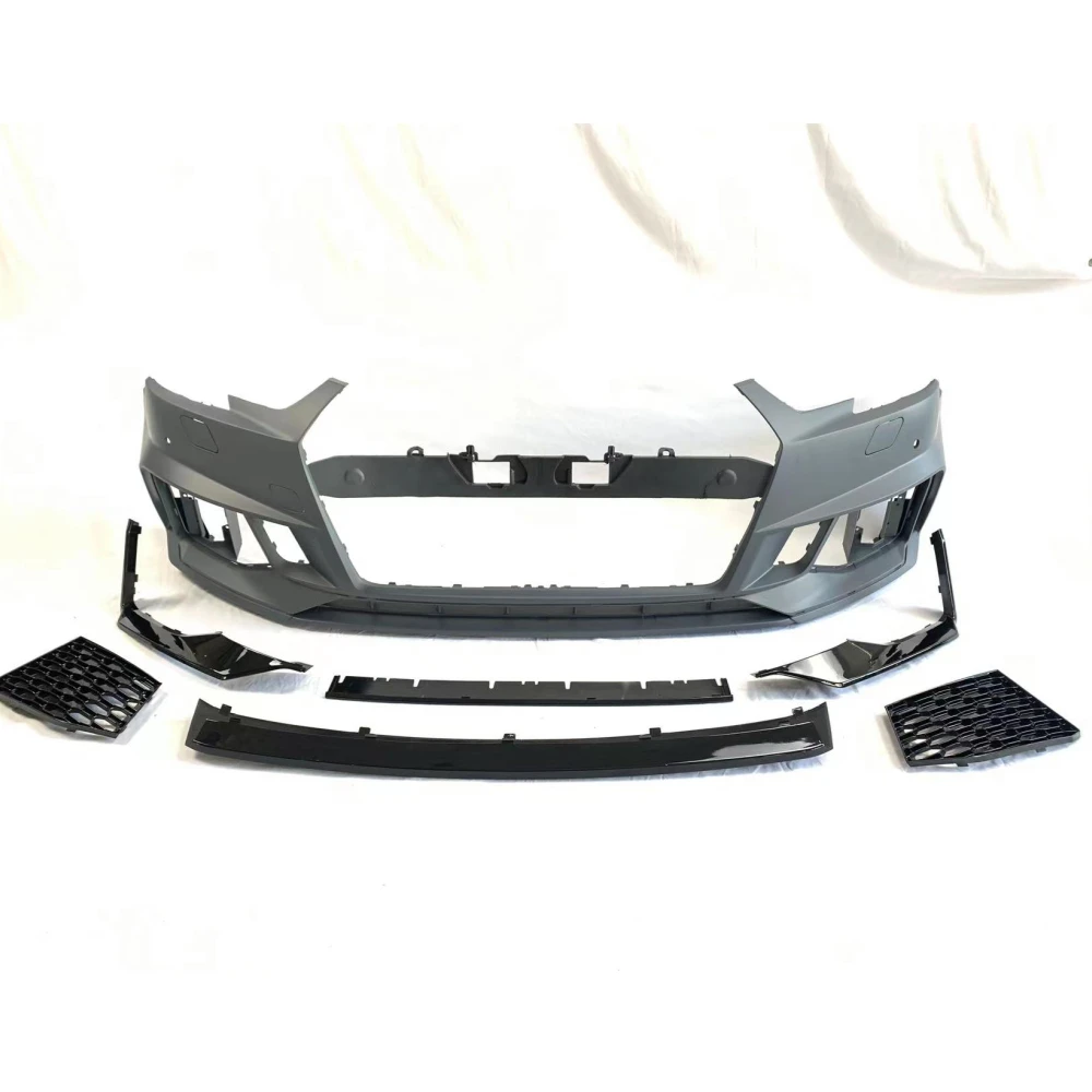 RS4 Front bumper with grille fit Audi A4 b9 2015-2018 sline bumper ...