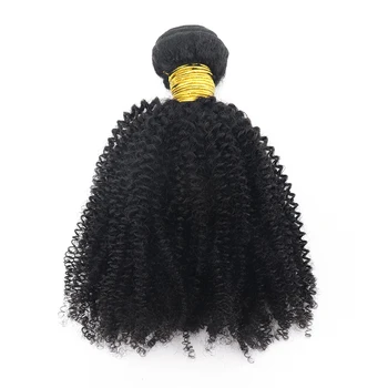High Quality 100% Human Hair Afro Kinky Curly 3a 3b 3c 4a 4b Weave ...