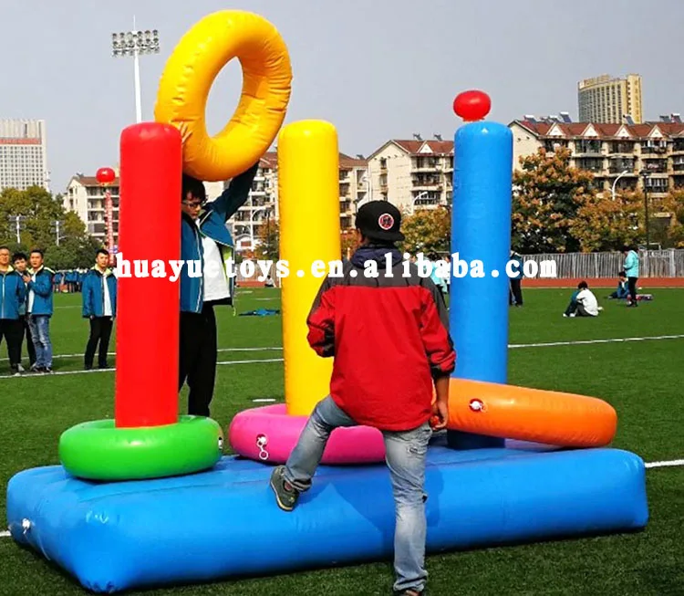 Team Building Inflatable Tower of Hanoi Puzzle Game