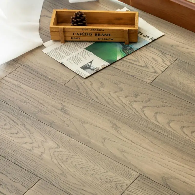 No Aldehyde Indoor Commercial Use Solid Oak Wood Flooring with Modern ...