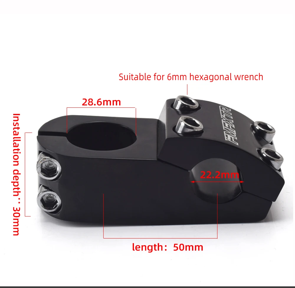 Durable 50mm Mountain Bike Stem & Bicycle Parts, 22.2mm Oem