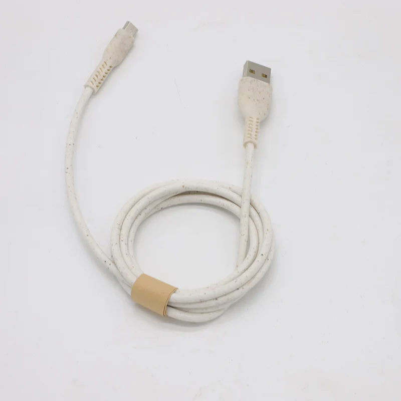 Eco-friendly Materials Biodegradable Type C To Type C Cable Wheat Straw ...