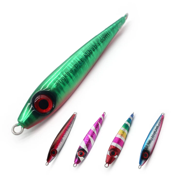 Deep Sea Drop Jig Lure Printed Condition Targeted for Sea Bass Species ...