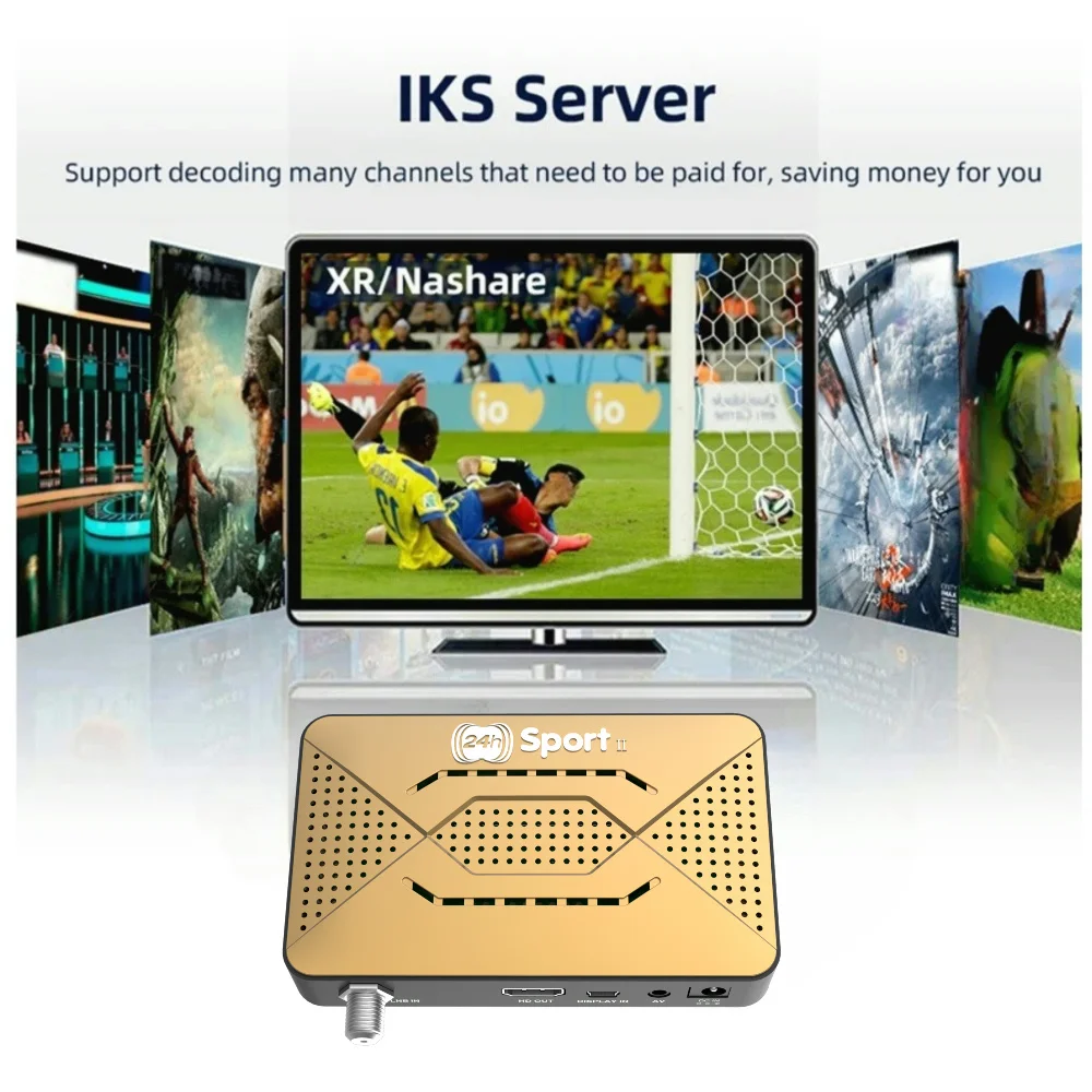 24h-sport DVB-S2 Satellite Receiver - HD 1080P FTA Decoder