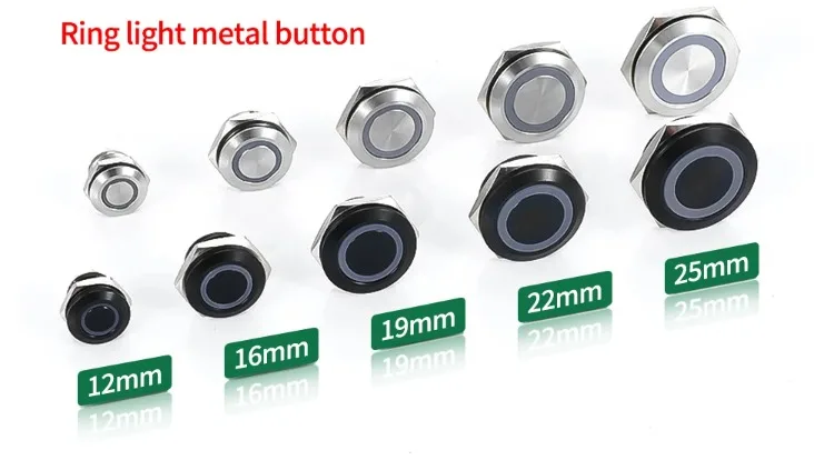 Stainless Steel Push Button Switch with IP65 Protection