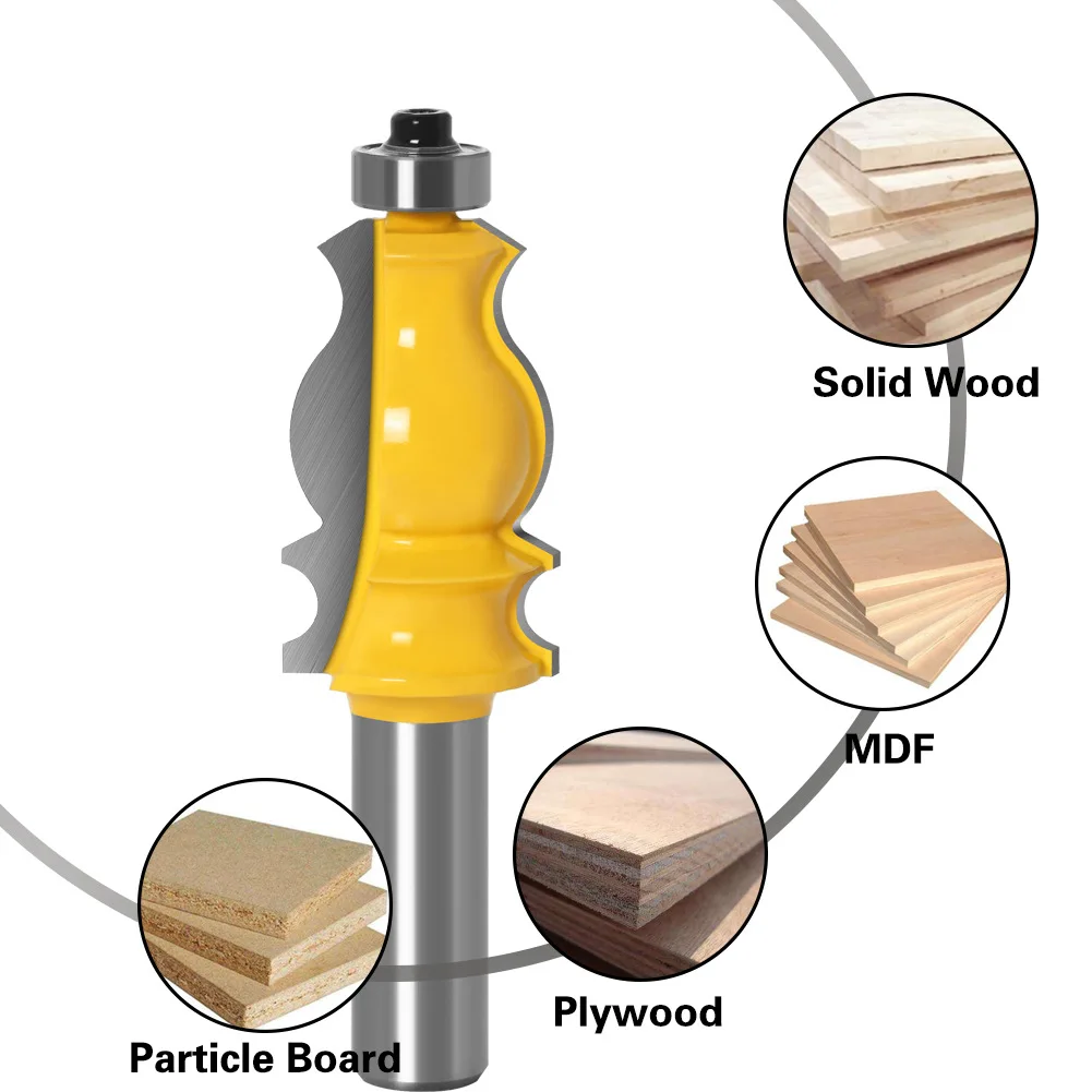 12mm 1/2inch 8mm Shank Router Bit - Alluse Woodworking Tools